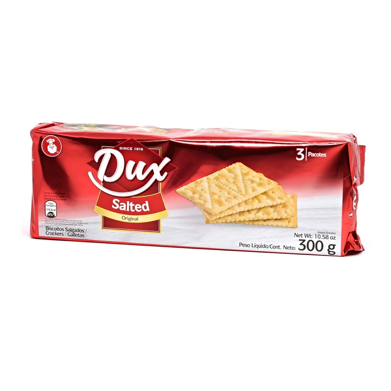 Biscoito Crackers Original Dux (300g) - Banca do Ramon