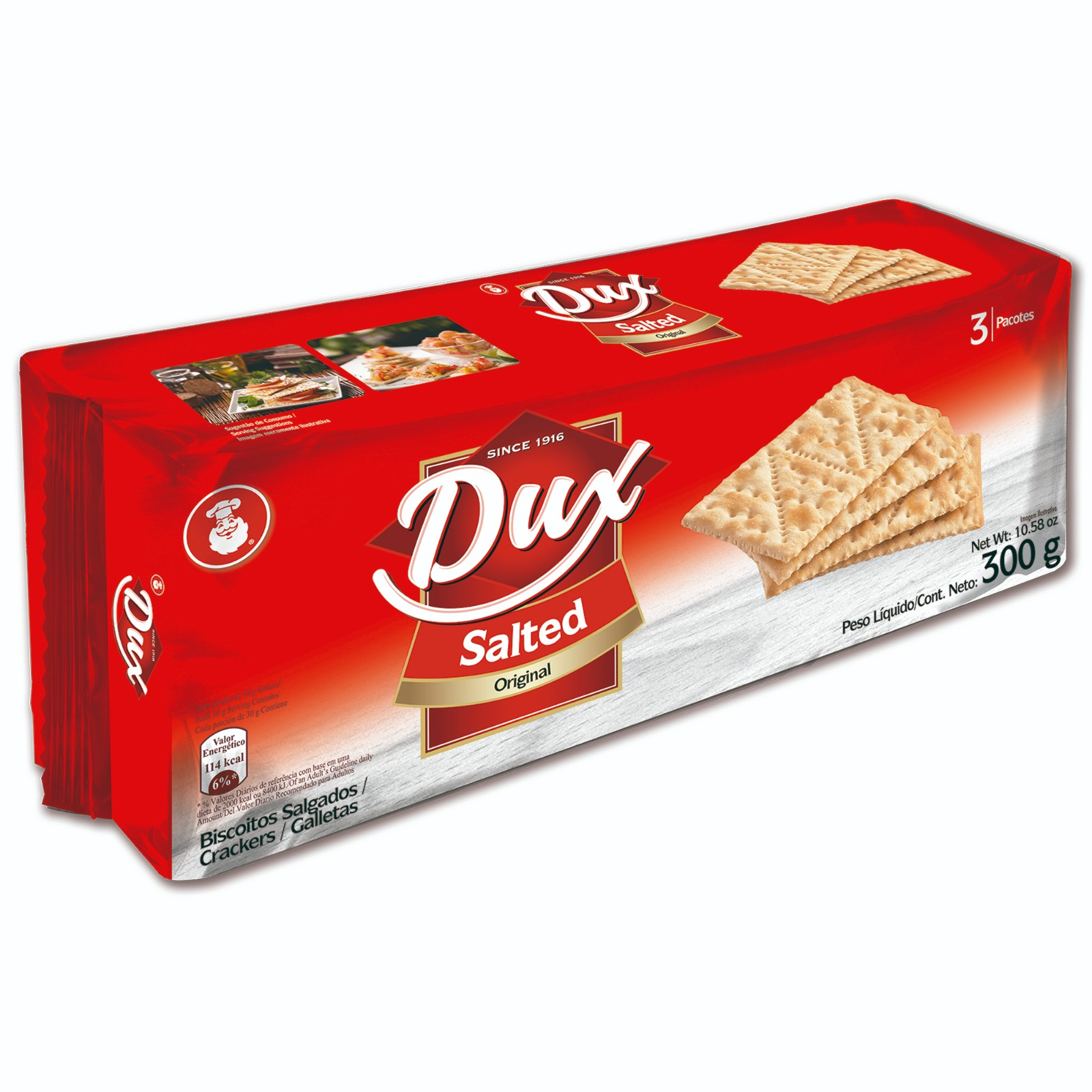 Biscoito Crackers Original Dux 300g - Banca do Ramon