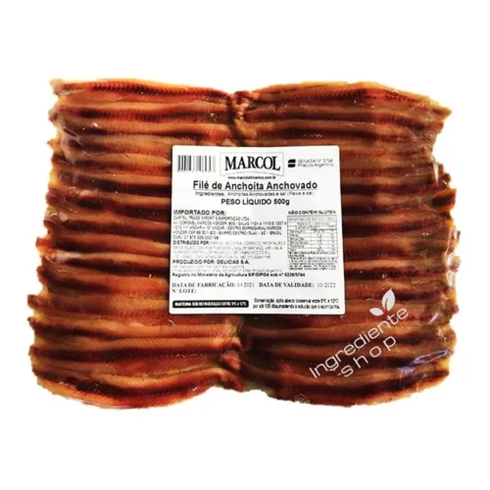 Filé De Anchova Marcol Pouch 500g - Banca do Ramon