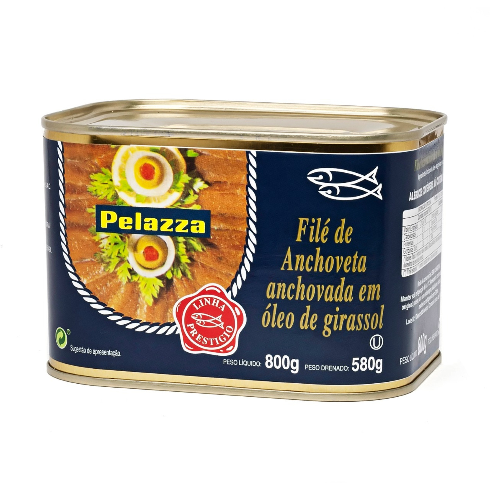 Filé de Anchova Pelazza (800g) - Banca do Ramon