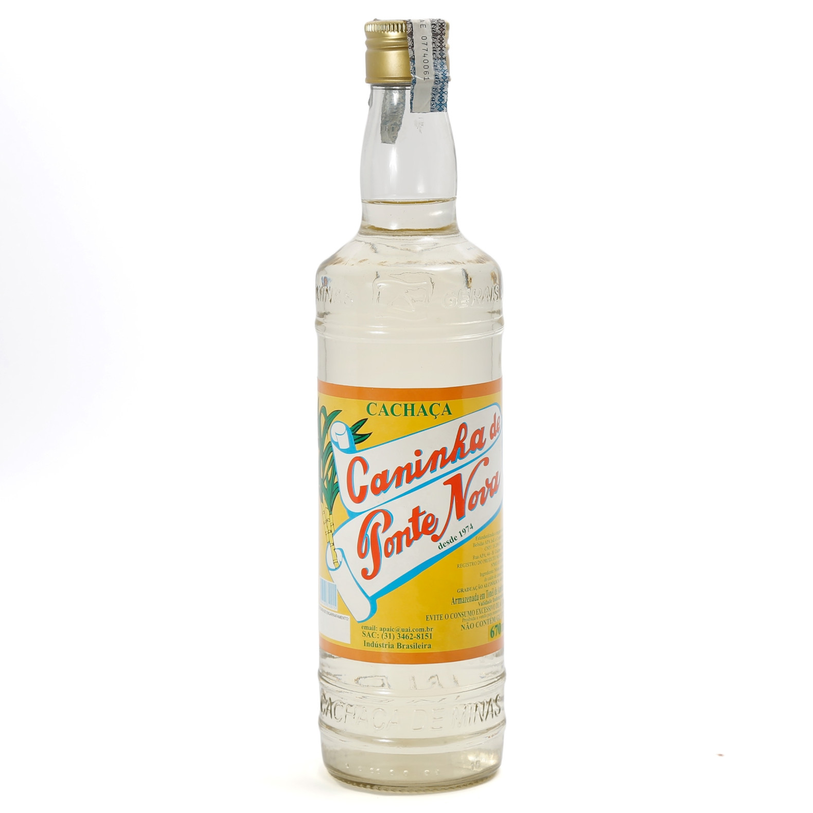 Cachaça Caninha de Ponte Nova (670ml) - Banca do Ramon
