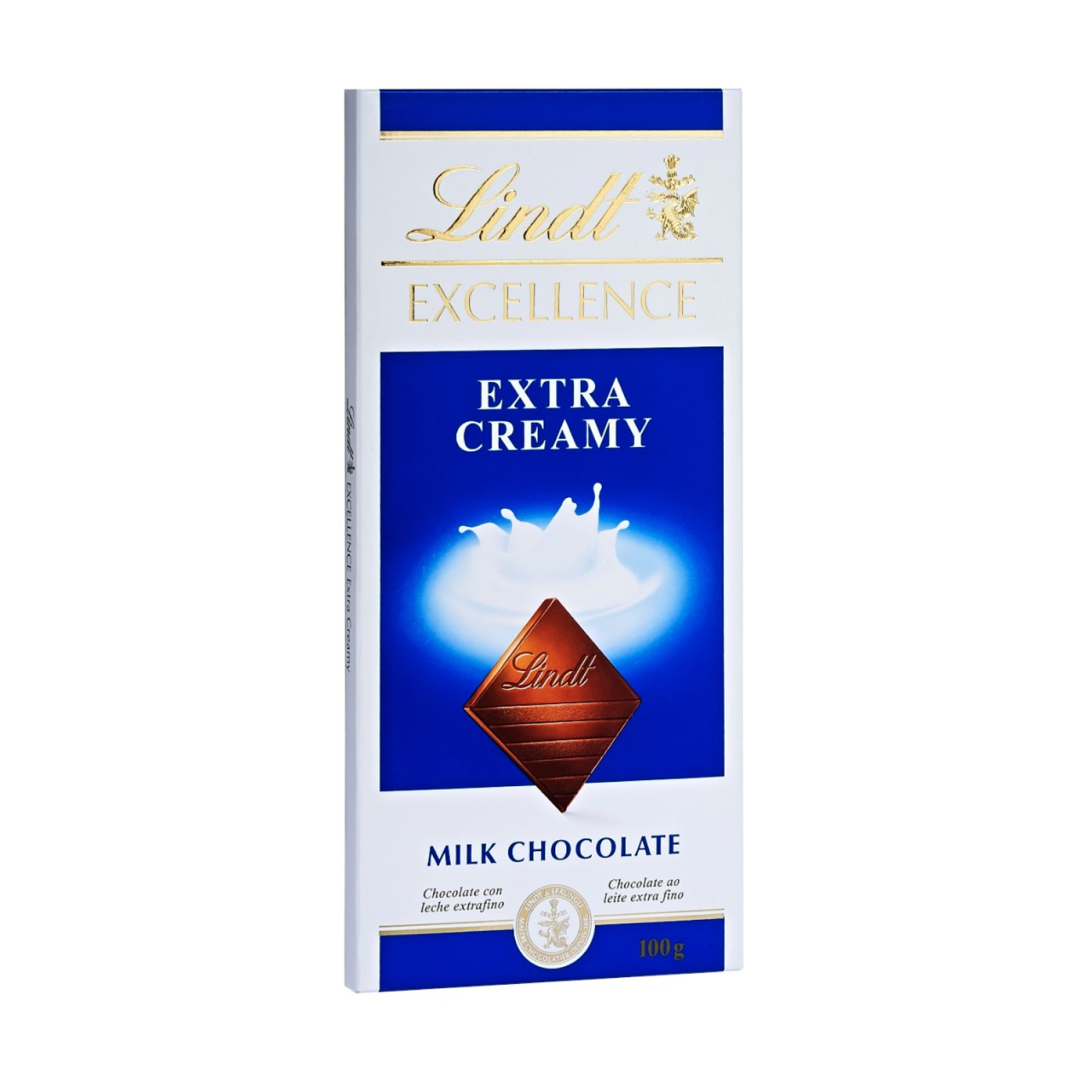 Chocolate ao Leite Excellence Extra Creamy Lindt 100g - Banca do Ramon