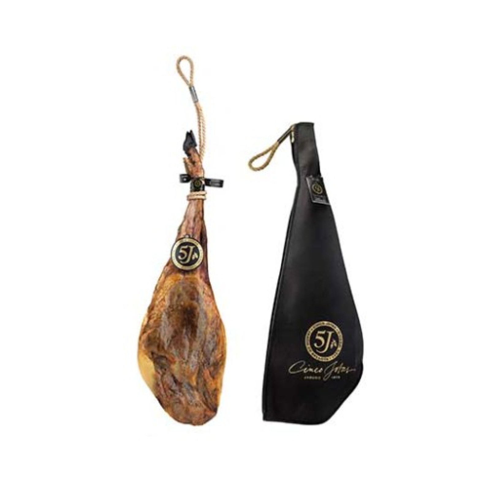 Presunto Jamon Bellota Ibérico Cinco Jotas com osso (peça) - Banca do Ramon