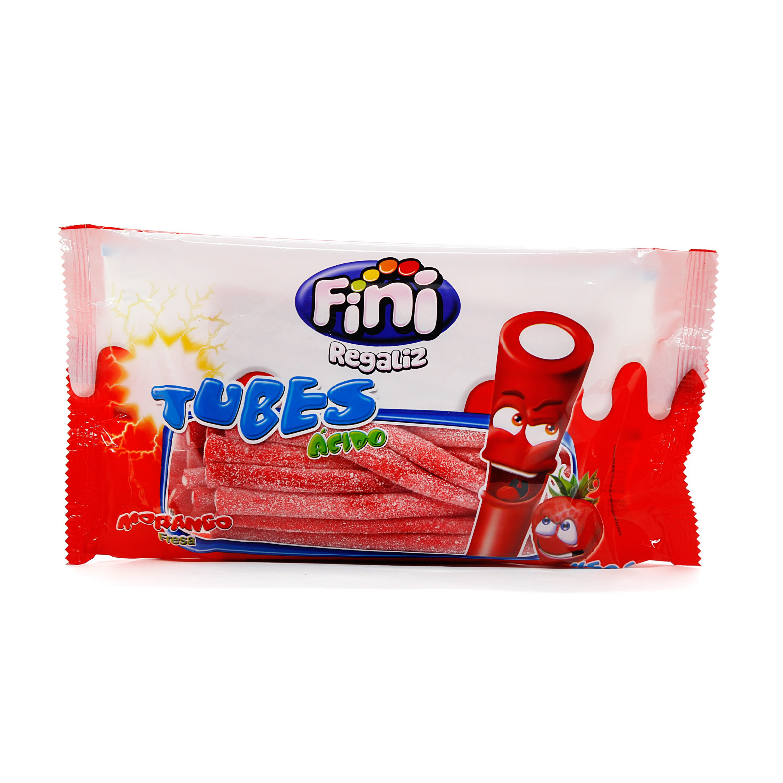 Doces Fini Tubinhos de Morango c/Açúcar 100g - Banca do Ramon