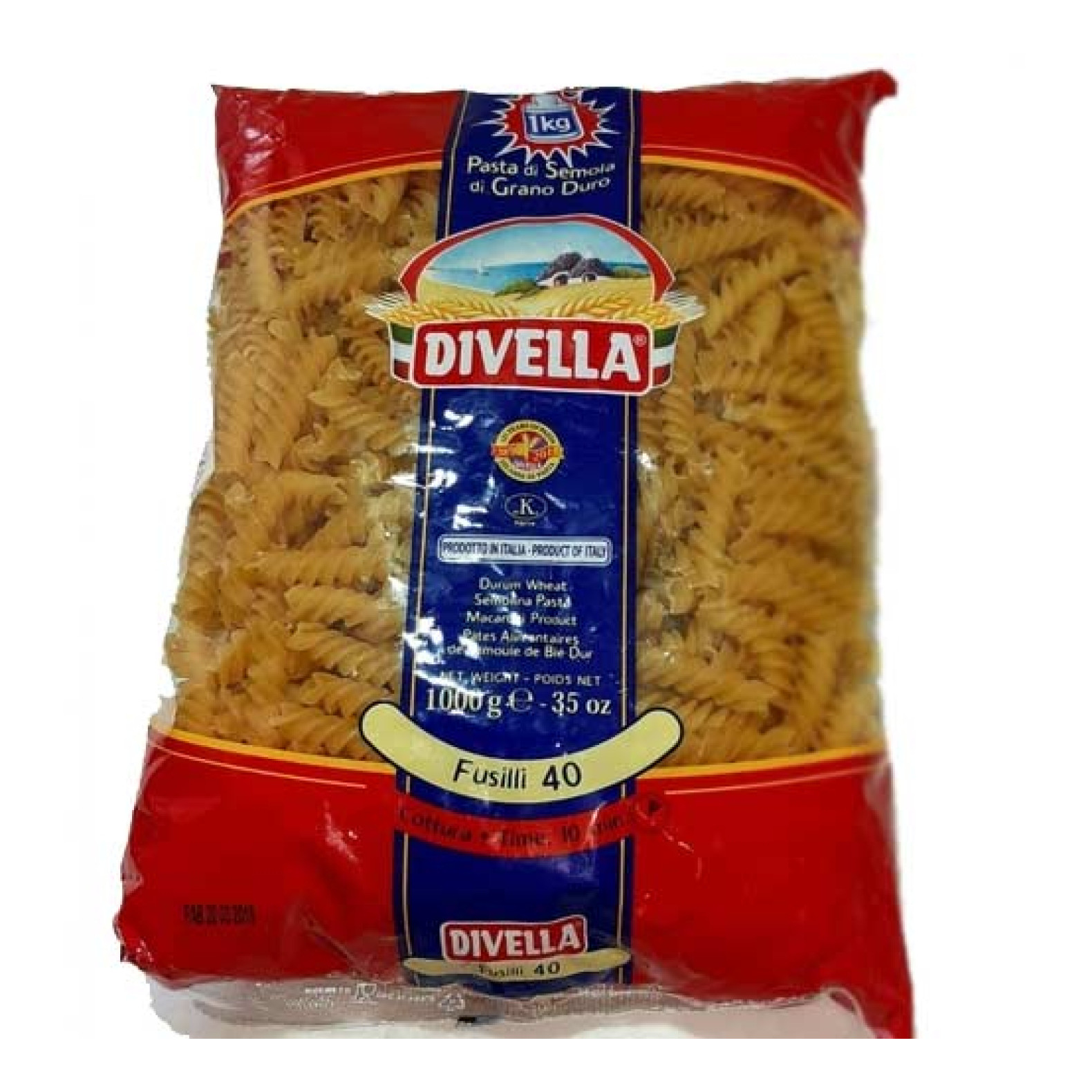 Macarrão Fusilli Divella Nº 40 1Kg - Banca do Ramon