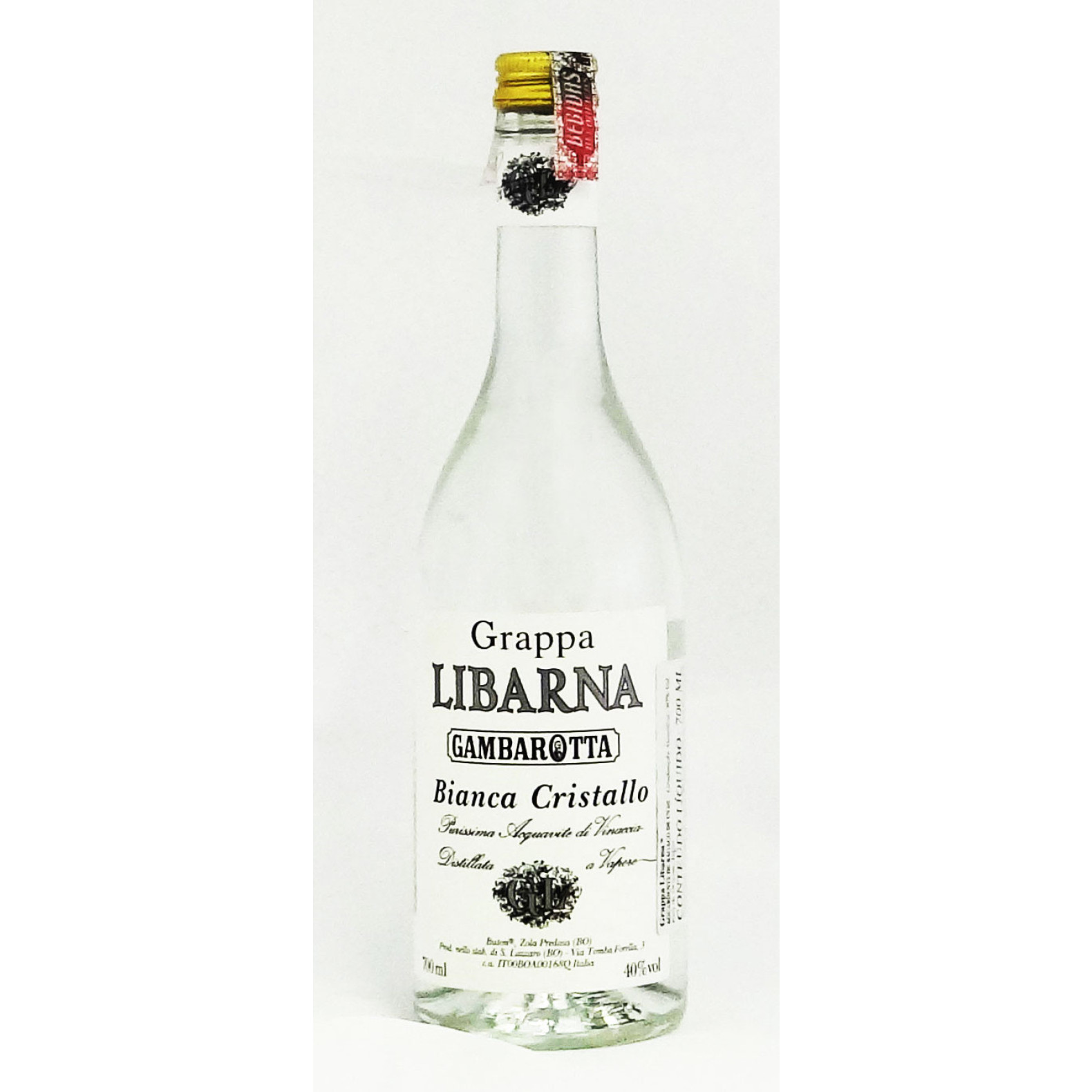 Grappa Libarna Bianca Cristallo (700ml) - Banca do Ramon