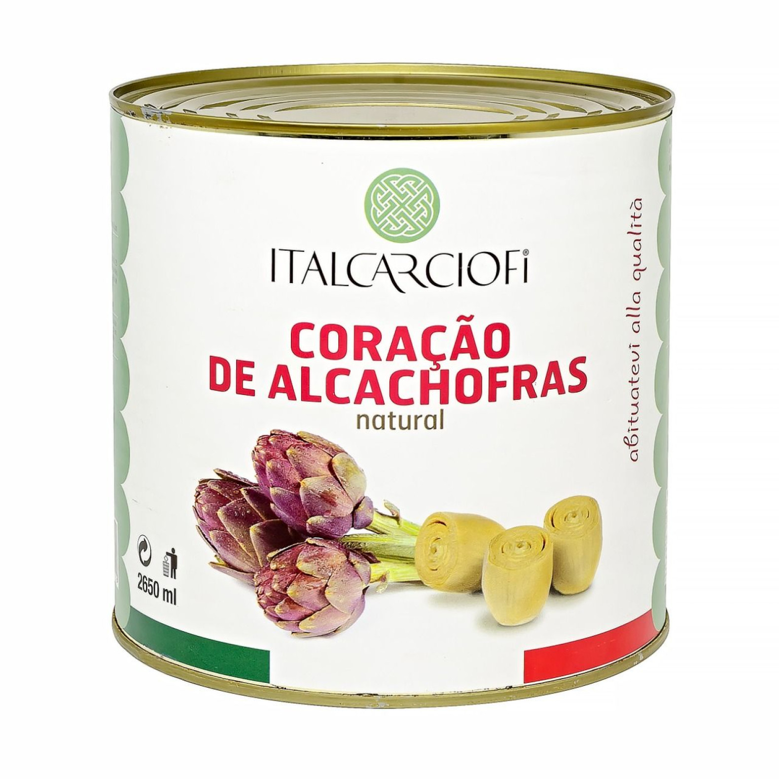 Coração de Alcachofras Italcarciofi 2,65Kg - Banca do Ramon