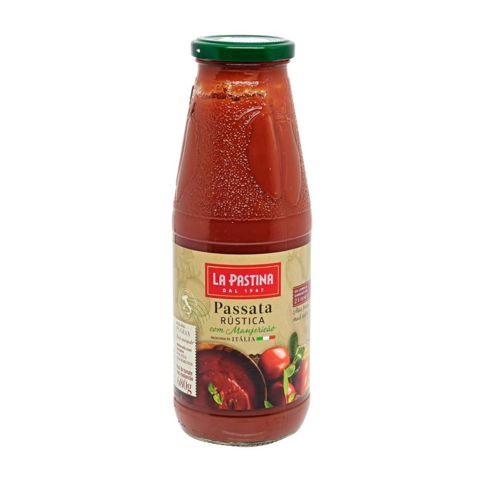 Passata Rústica com manjericão La Pastina (680g) - Banca do Ramon