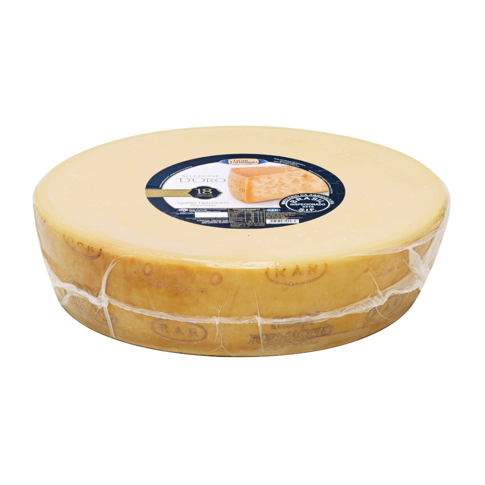 Queijo Parmesão Tipo Grana - Gran Formaggio (meia peça) - Banca do Ramon