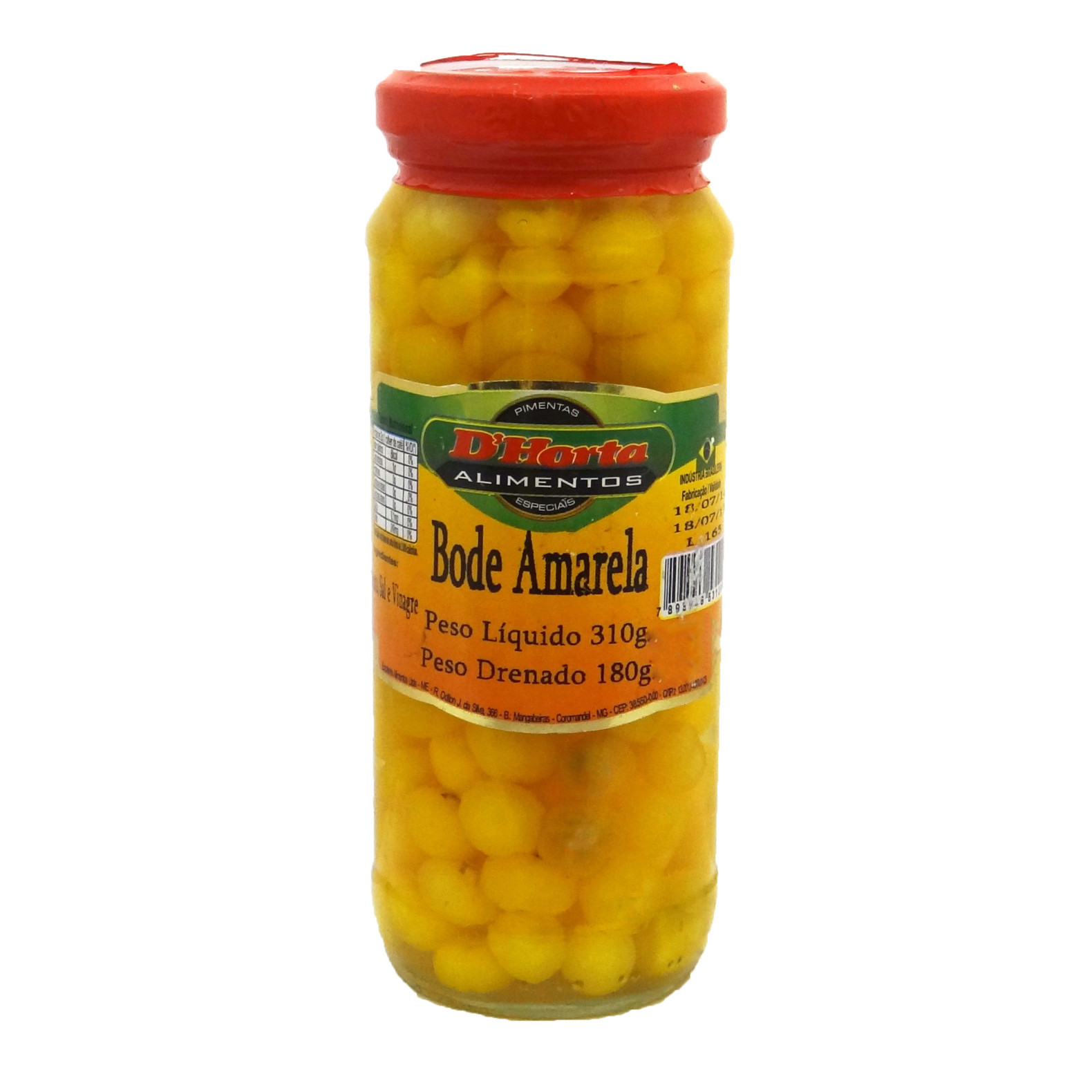 Pimenta Bode Amarela D'Horta 310g - Banca do Ramon