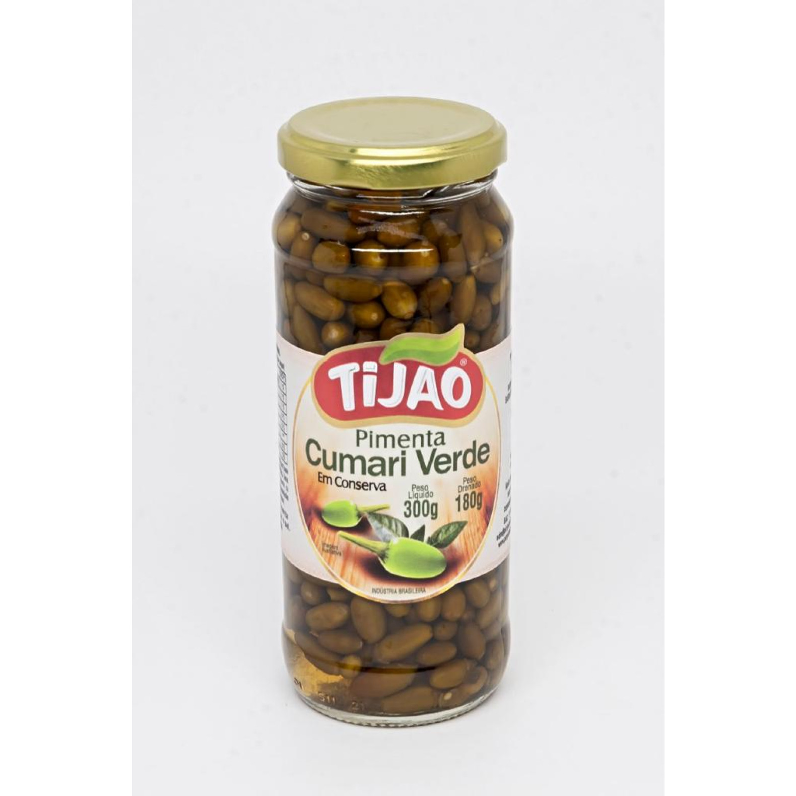 Pimenta Cumari Verde em Conserva Tijão (300g) - Banca do Ramon