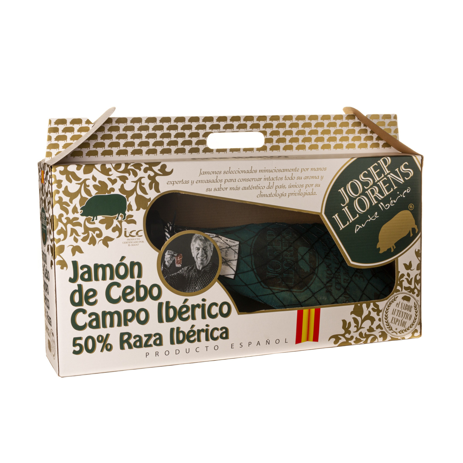 Presunto Jamon Pata Negra Josep Llorens Ibérico com osso (peça) - Banca ...