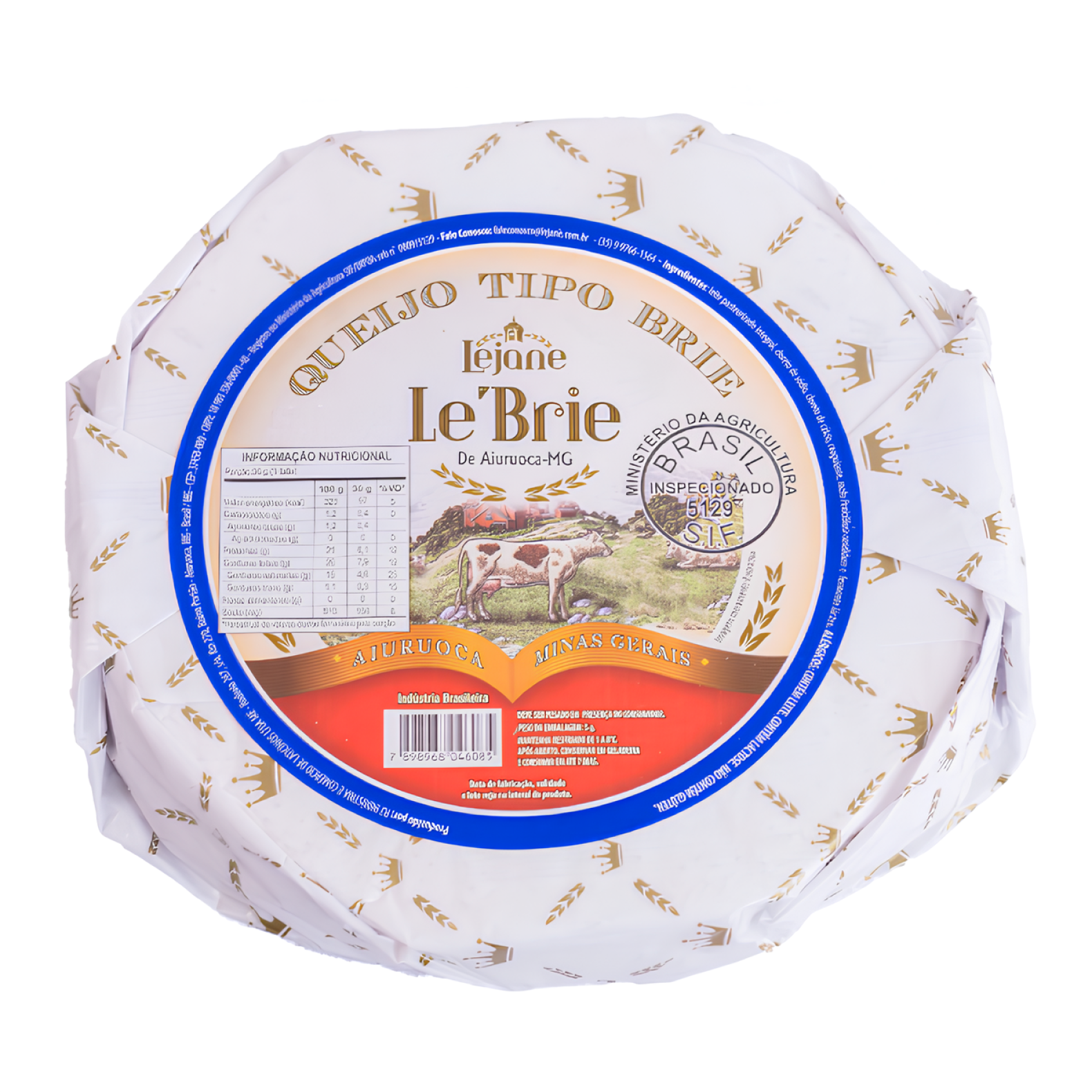 Queijo Brie Nacional Lejane Peça Aprox.1kg - Banca do Ramon