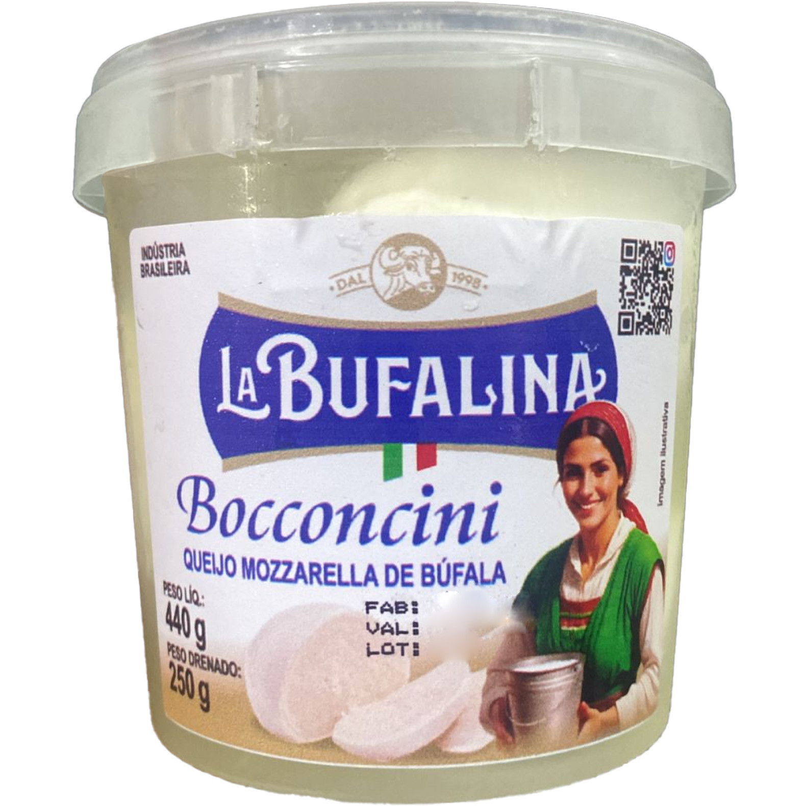 Queijo Mussarela de Búfala La Bufalina 440g - Banca do Ramon