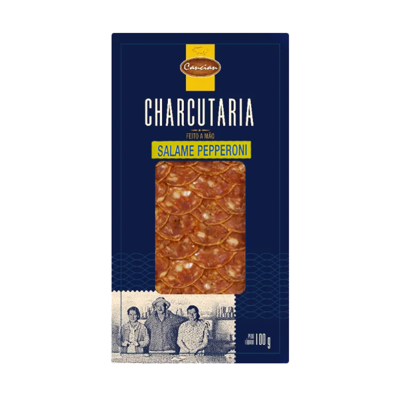 Salame Pepperoni Fatiado Cancian 100g - Banca do Ramon