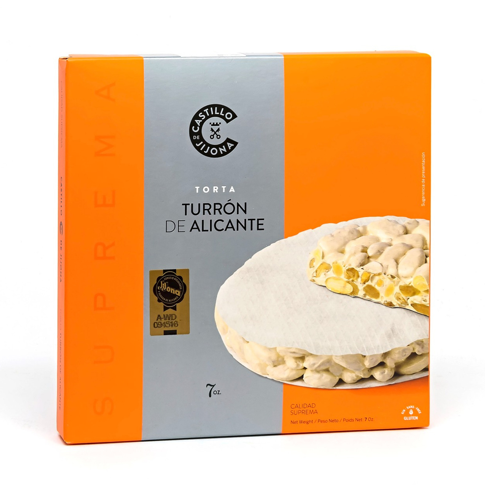 Torrone Torta Alicante Castillo de Jijona 150g - Banca do Ramon