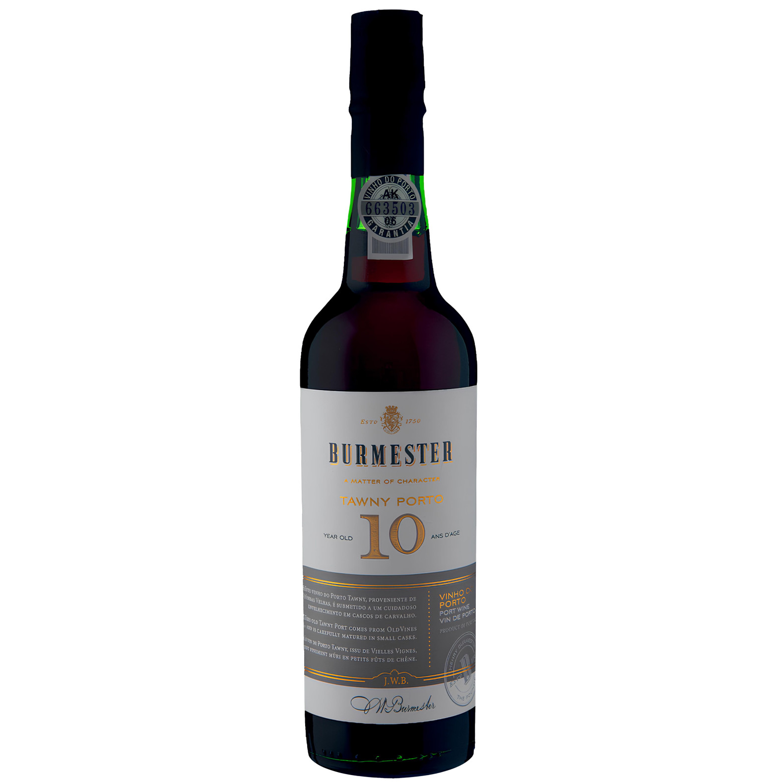 Vinho do Porto Burmester 10 Anos Tawny 750ml - Banca do Ramon