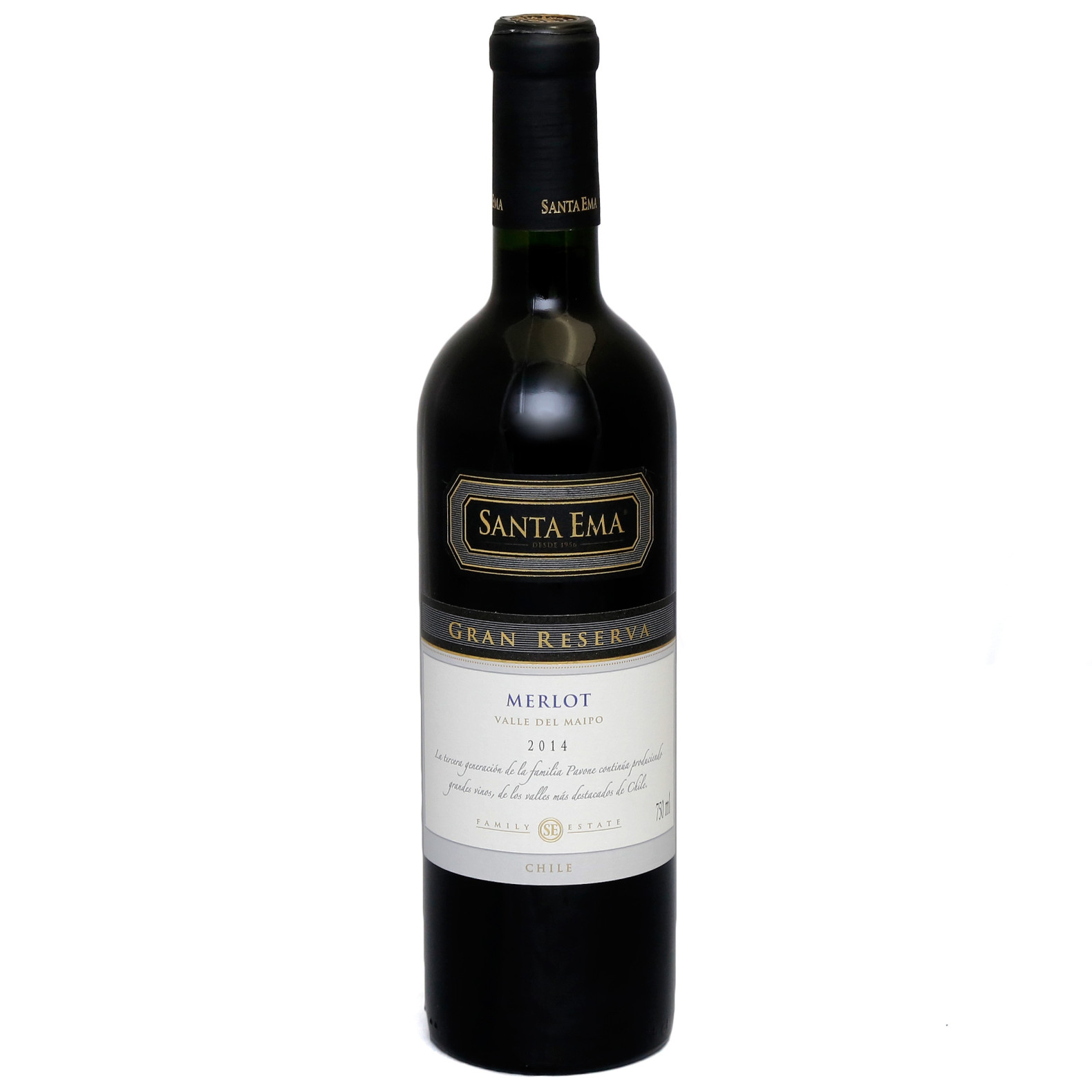 Vinho Santa Ema Gran Reserva Merlot (750ml) - Banca do Ramon