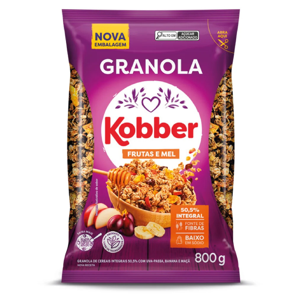 Granola com Cereais Frutas e Mel 800g - Banca do Ramon