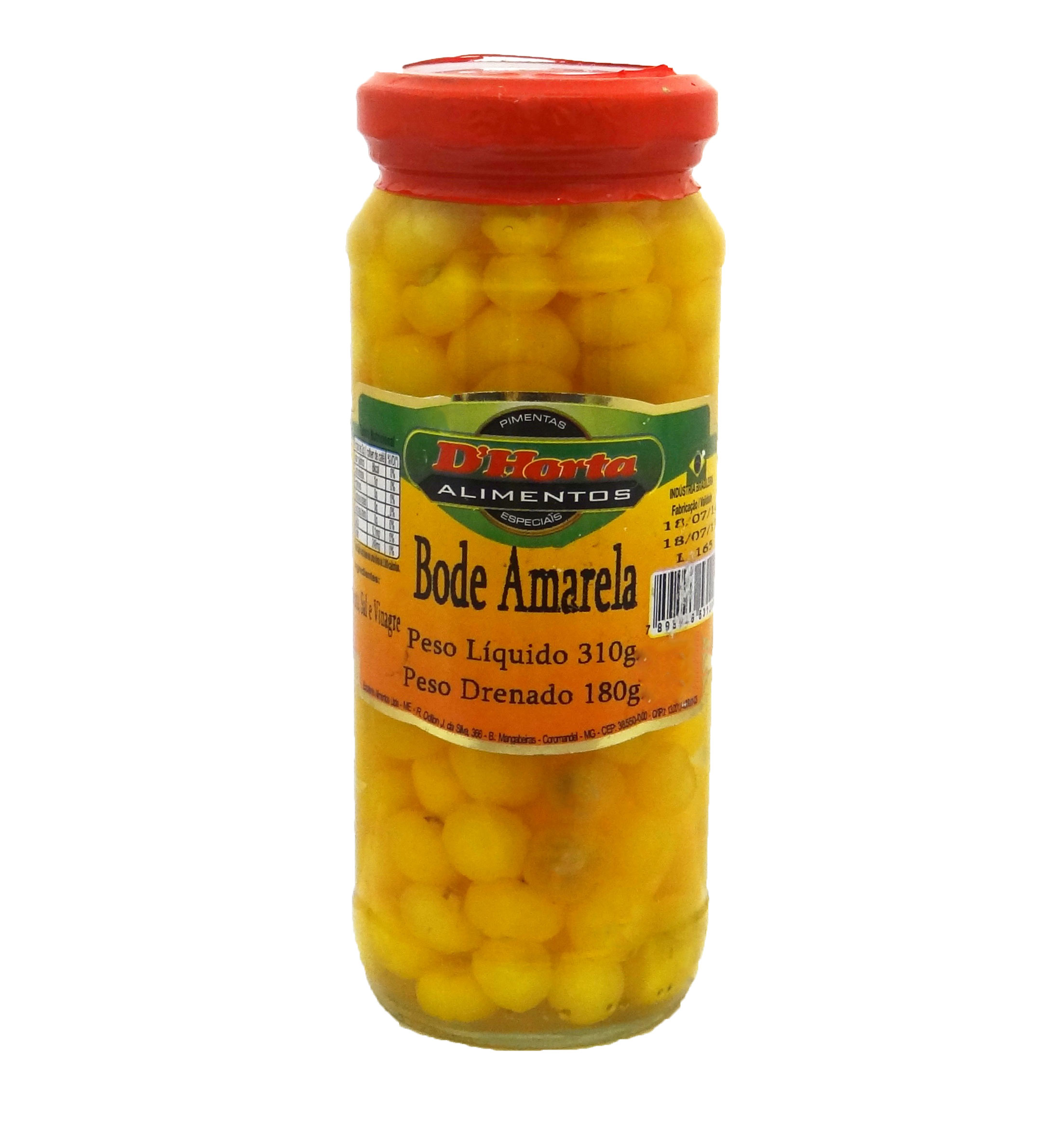 Pimenta Bode Amarela D'Horta 310g - Banca do Ramon