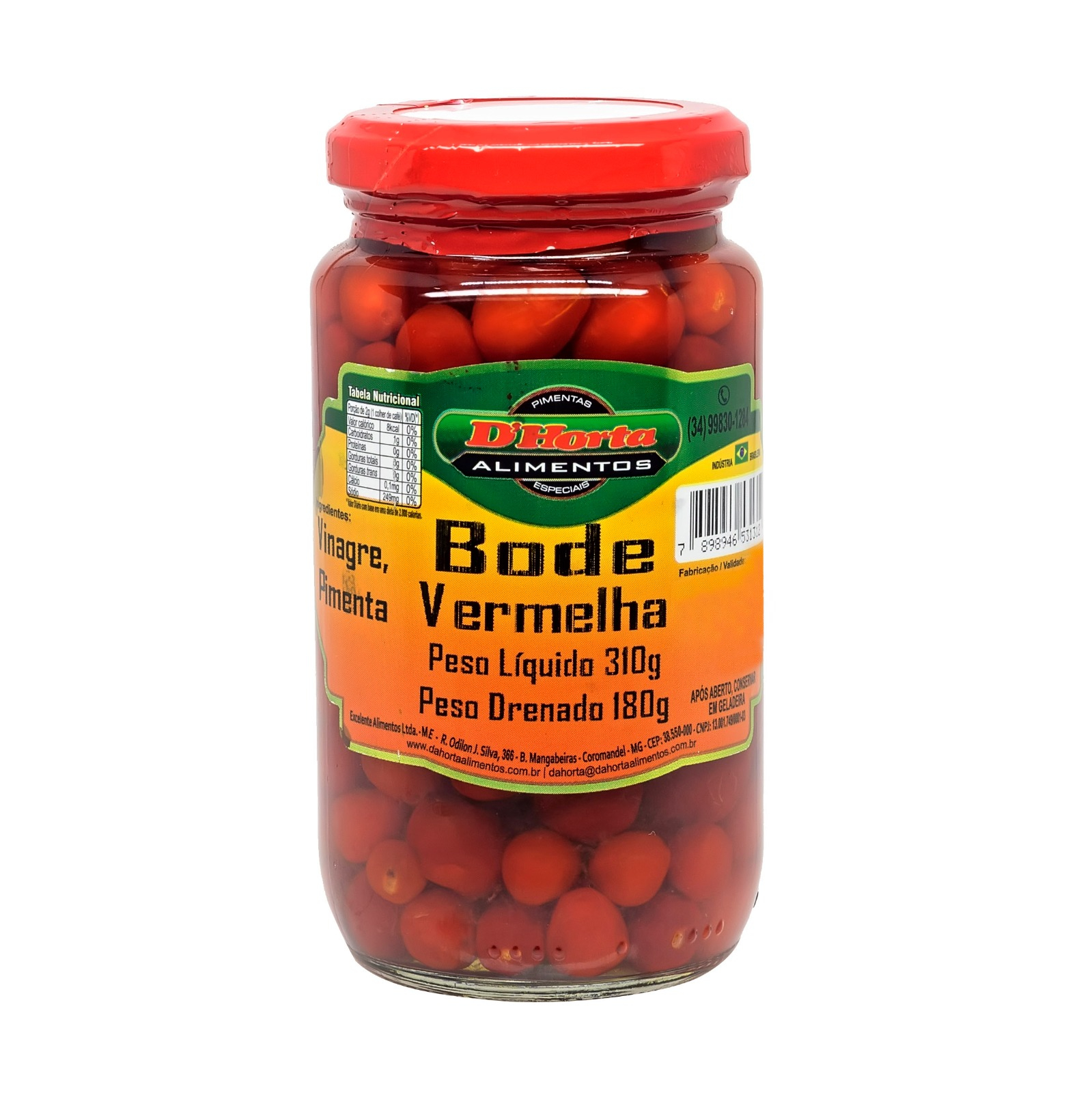 Pimenta Bode Vermelha D'Horta (310g) - Banca do Ramon