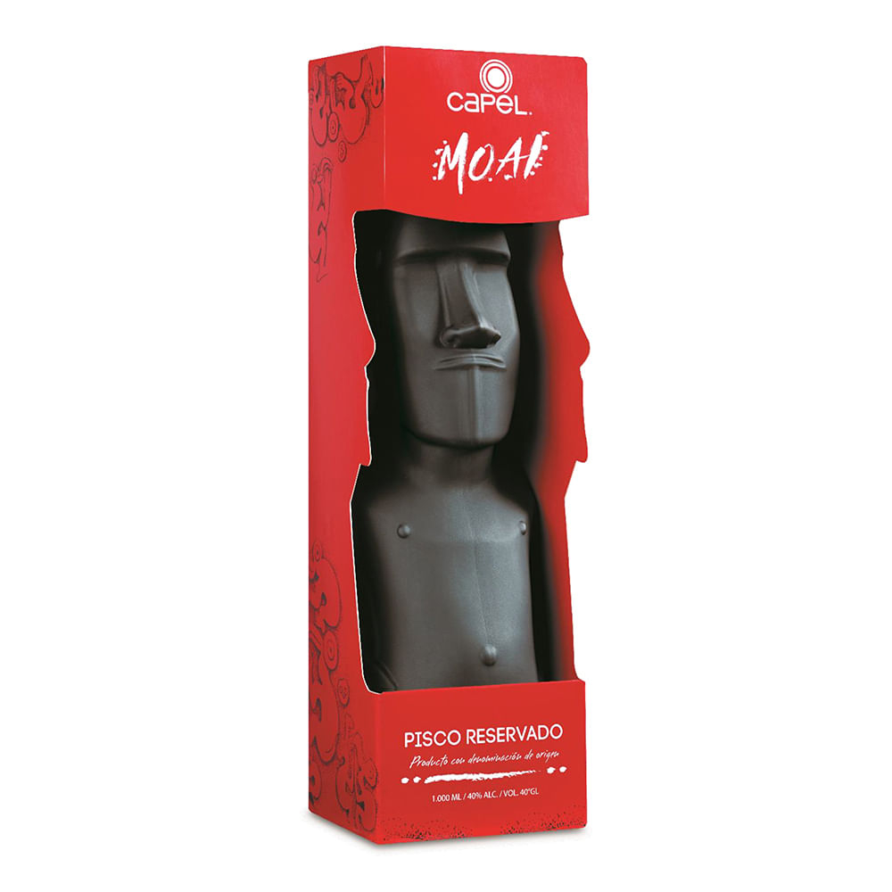 Licor Pisco Moai Reservado Capel (1000ml) - Banca do Ramon