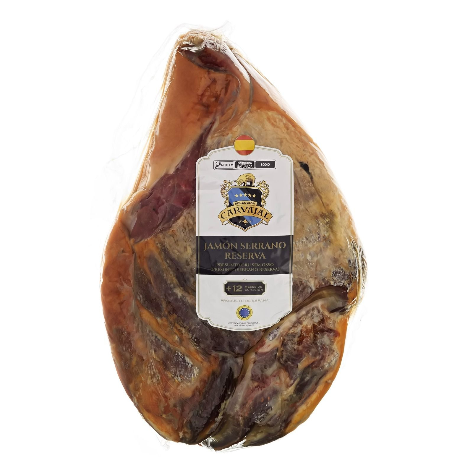 Presunto Jamon Serrano Fatiado (100g) - Banca do Ramon