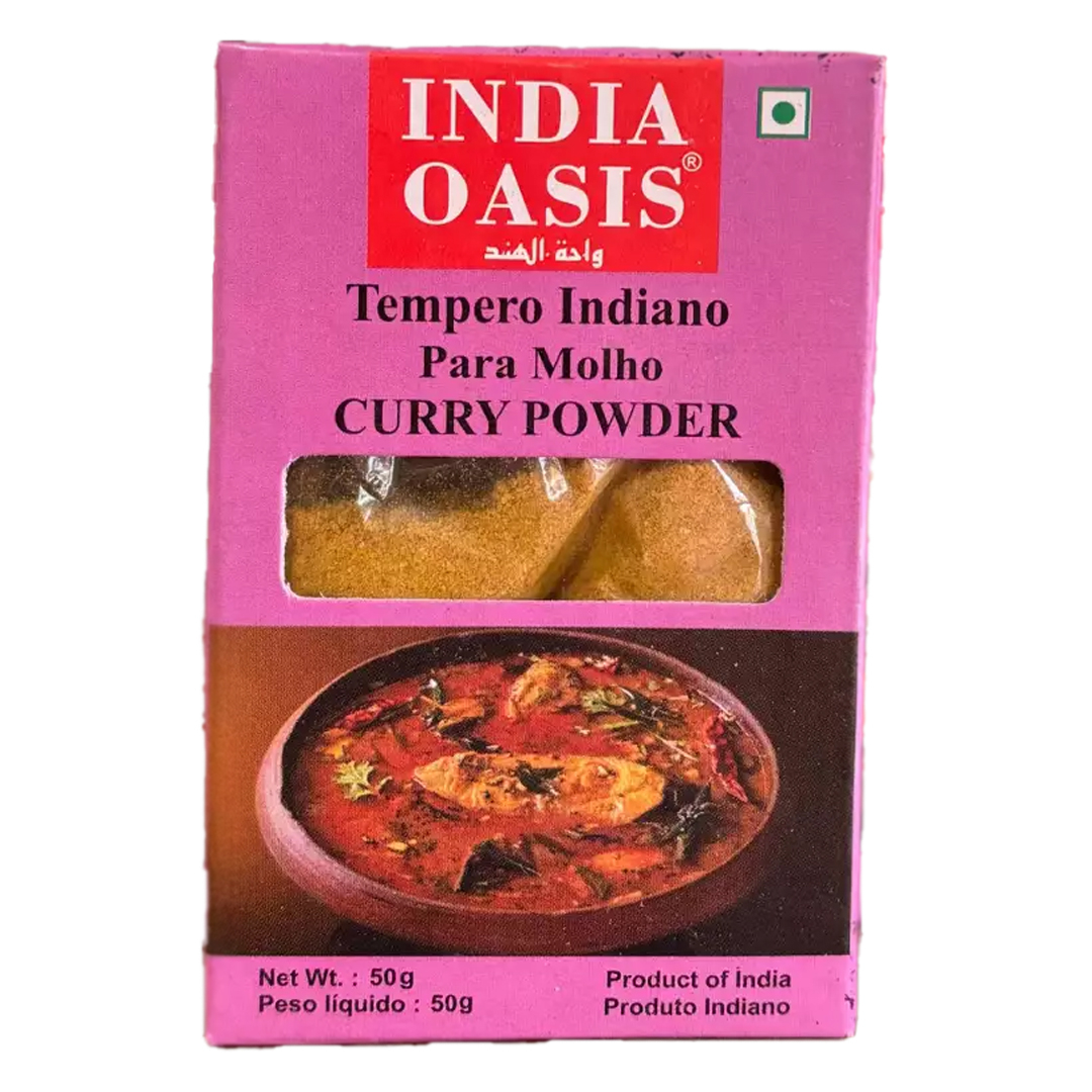 Tempero Indiano para Molho Curry Powder India Oasis 50g - Banca do Ramon