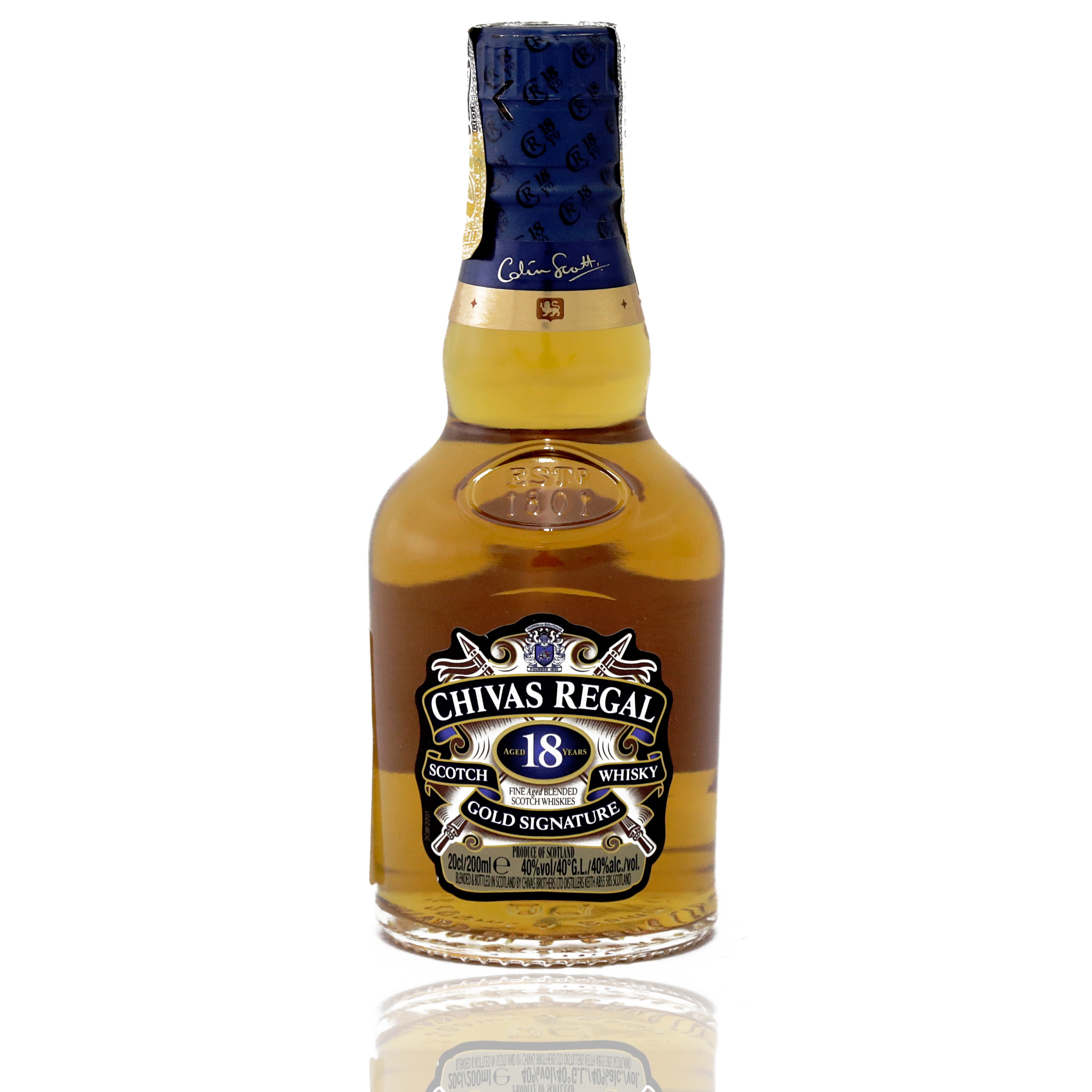 Whisky Chivas Regal 18 Anos Miniatura (200ml) - Banca do Ramon
